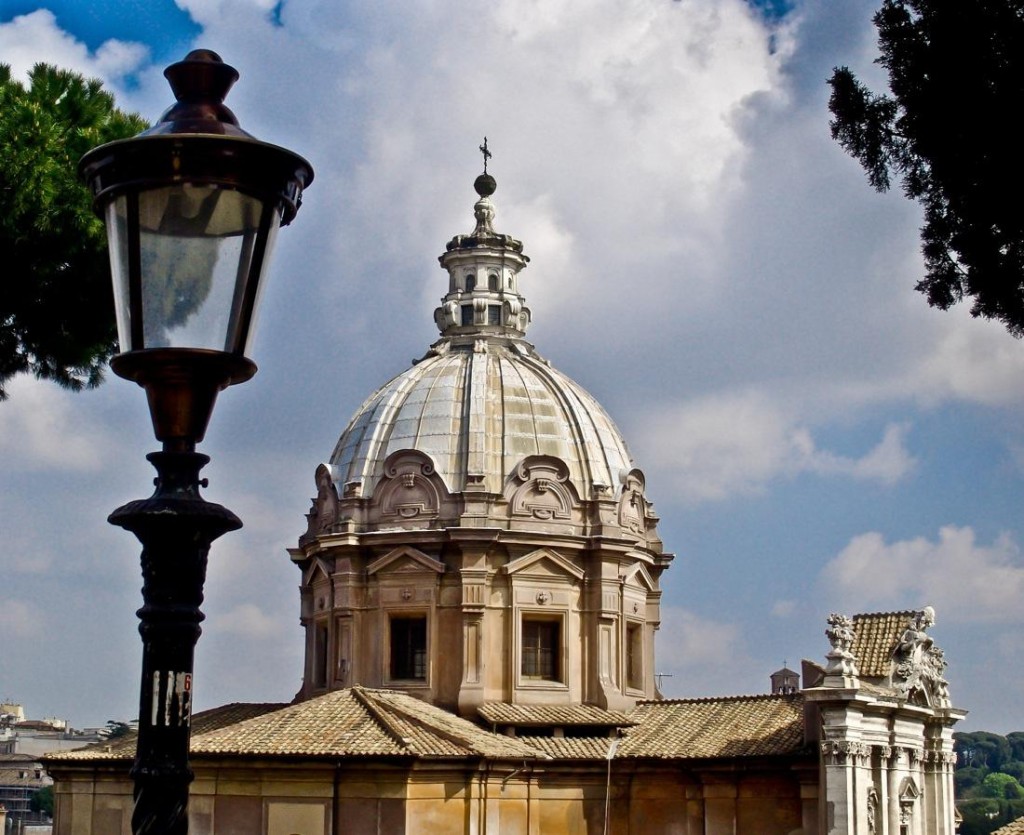 A Church Dome in Rome