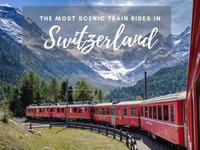 The most scenic train rides in Switzerland. Discover the best of the Alps